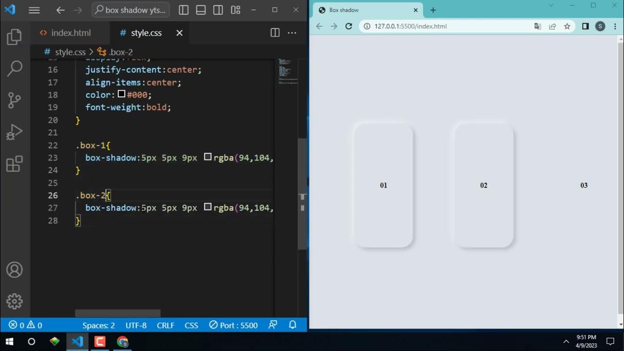 Awesome Box Shadow Effects | HTML & CSS | - YouTube