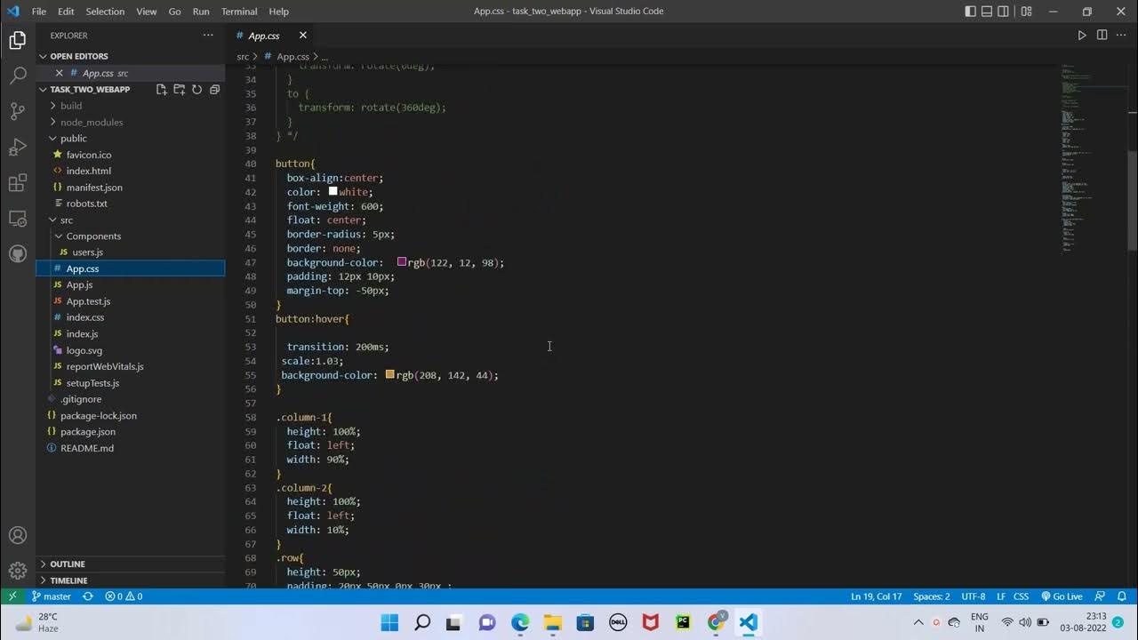 task2 | @LetsGrowMore Internship Program | Create a web application using create-react-app - YouTube