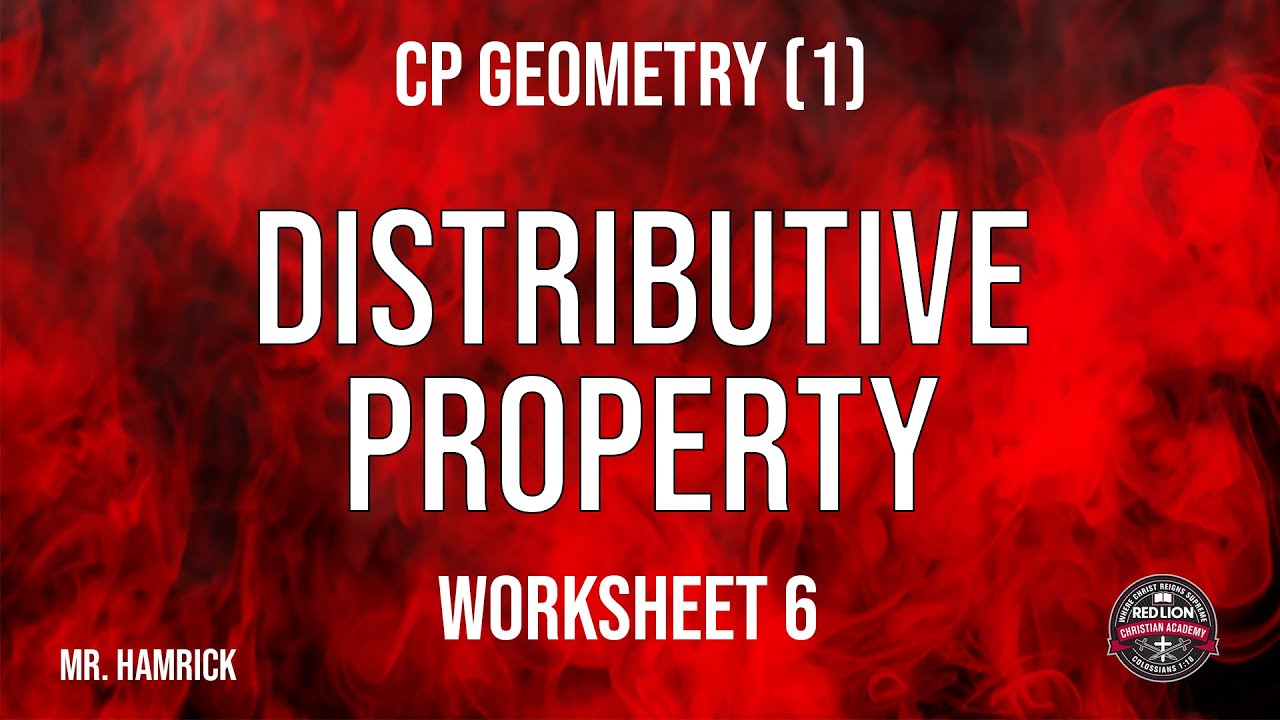 CP Geometry (1) Algebra Review "Distributive Property" - YouTube