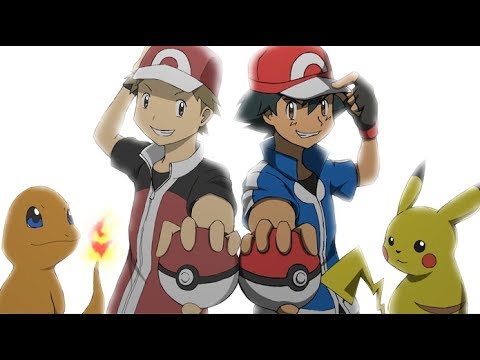 ☆Red VS Ash Satoshi Mega Charizard X VS Pikachu Greninja ☆360p - YouTube