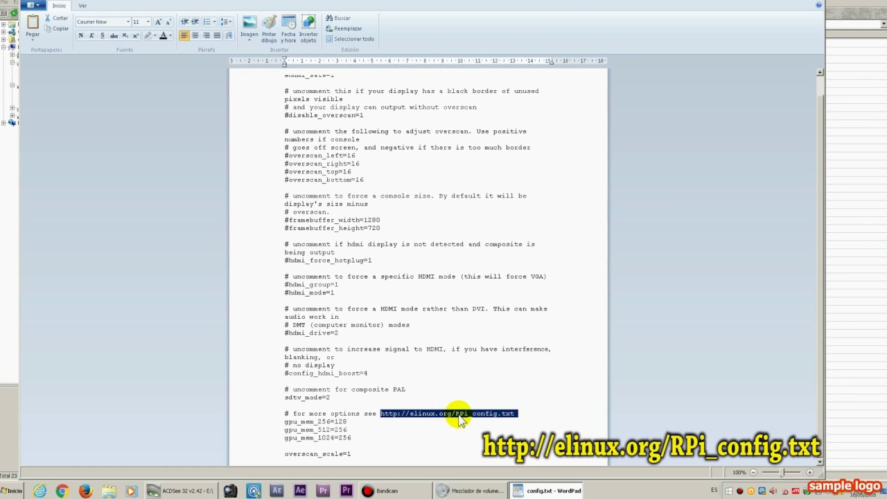 Guia Raspberry pi 2, cable RCA, Conexion y seteo - YouTube