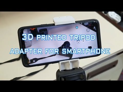 3D Printed Tripod adapter for Smartphone - YouTube