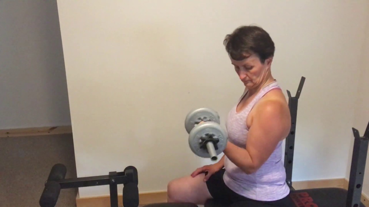 FEMALE FITNESS MOTIVATION | Free Weights - Arms Workout. Gym fitness #2 ...