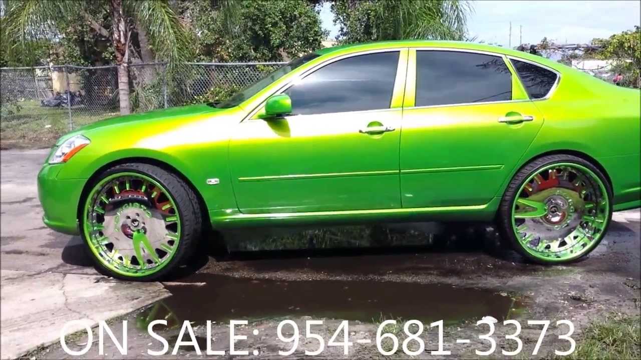 Acewhisp.NET- WET Candy Slime Green Infiniti M35X on 26" Enzo Forgiatos ...
