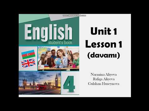 4-cü sinif ingilis dili. Dərs 2 (1-in davamı)