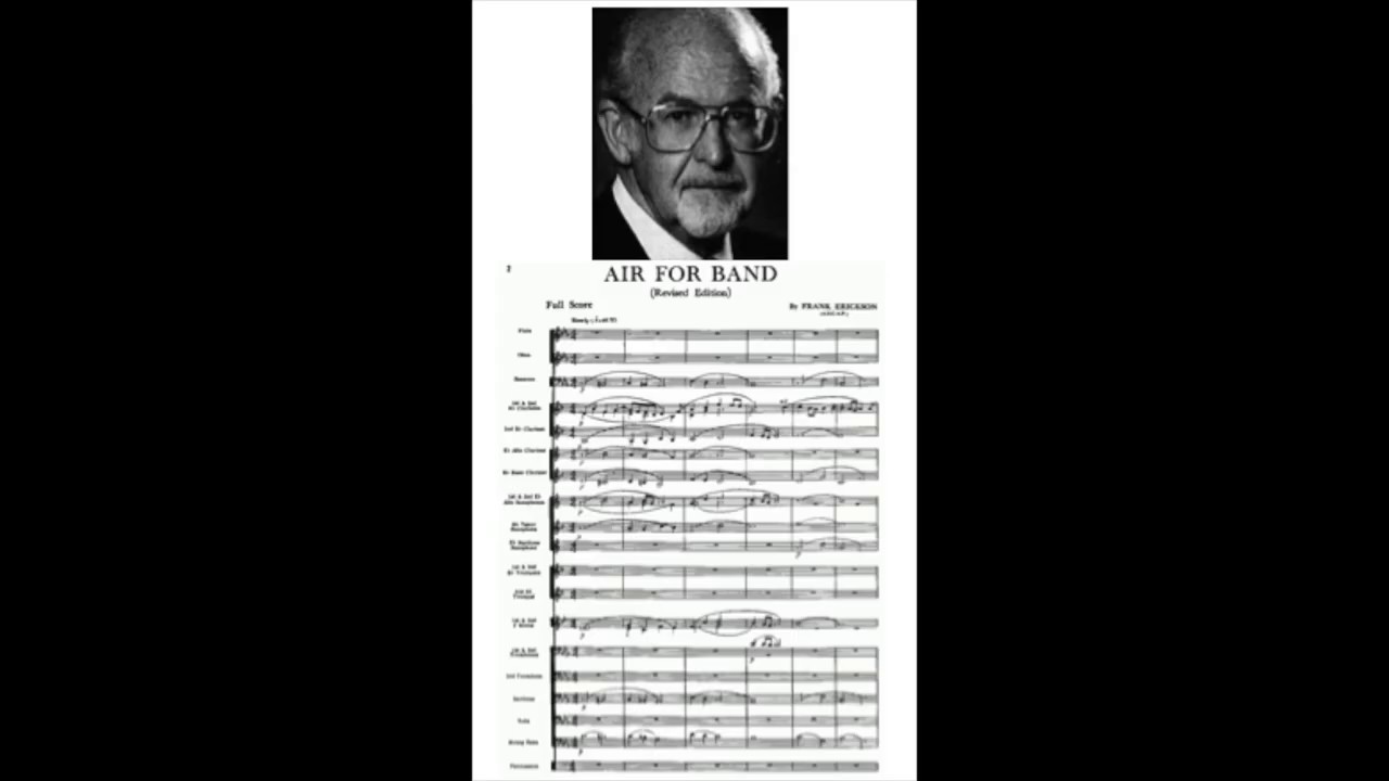 Franck Erickson AIR FOR BAND Conducted by Fulvio Creux - YouTube
