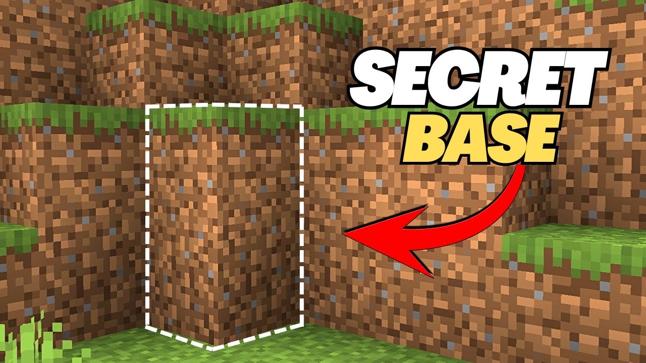I build the most easiest secret base (must watch) - YouTube