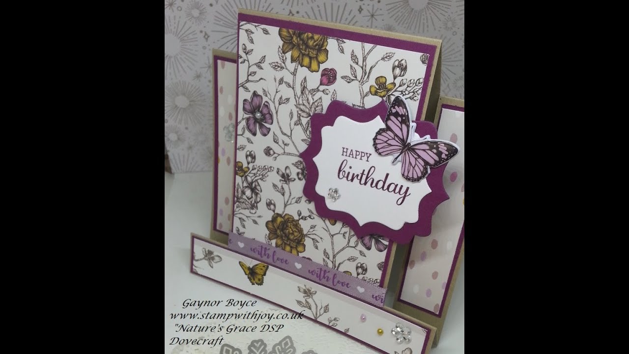 Front step card using Nature's Grace DSP and embellishments x x - YouTube