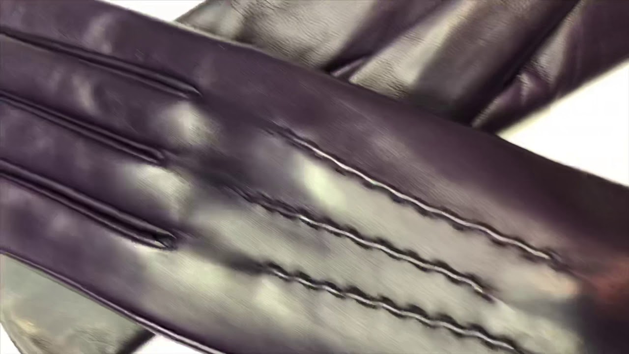 Luxury leather glacé gloves - YouTube