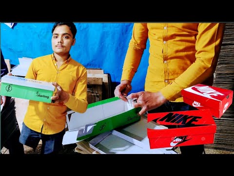 How to make shoes Box in factory||Shoe box crafting - YouTube