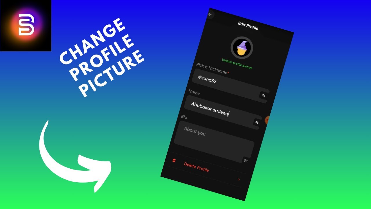 how to change profile picture on Backstage - YouTube