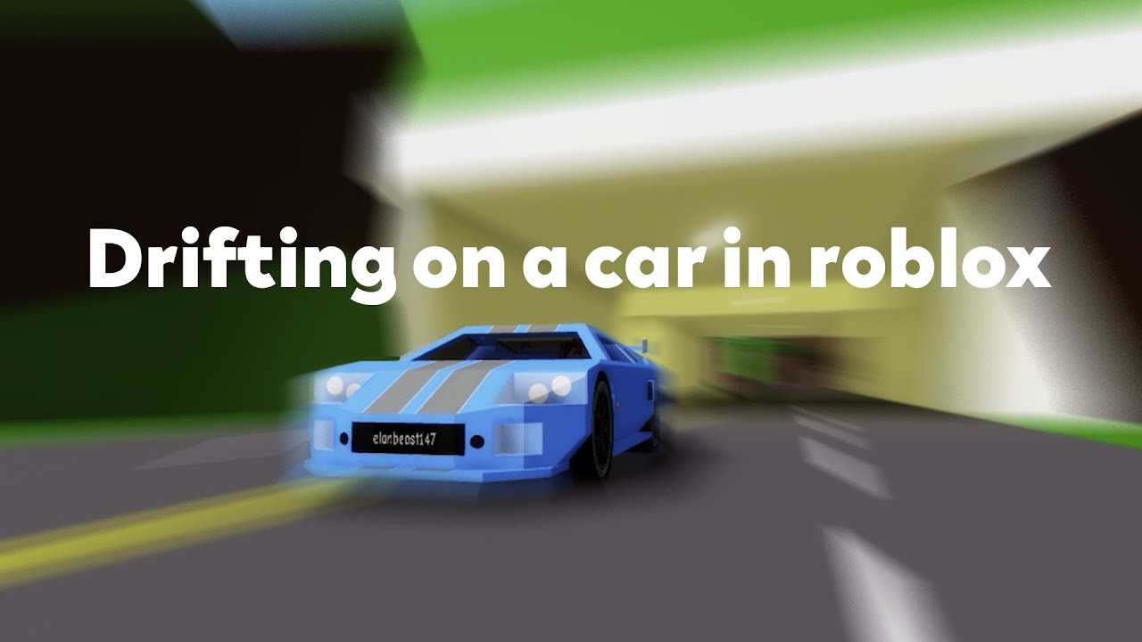 Drifting on a car in roblox! - YouTube