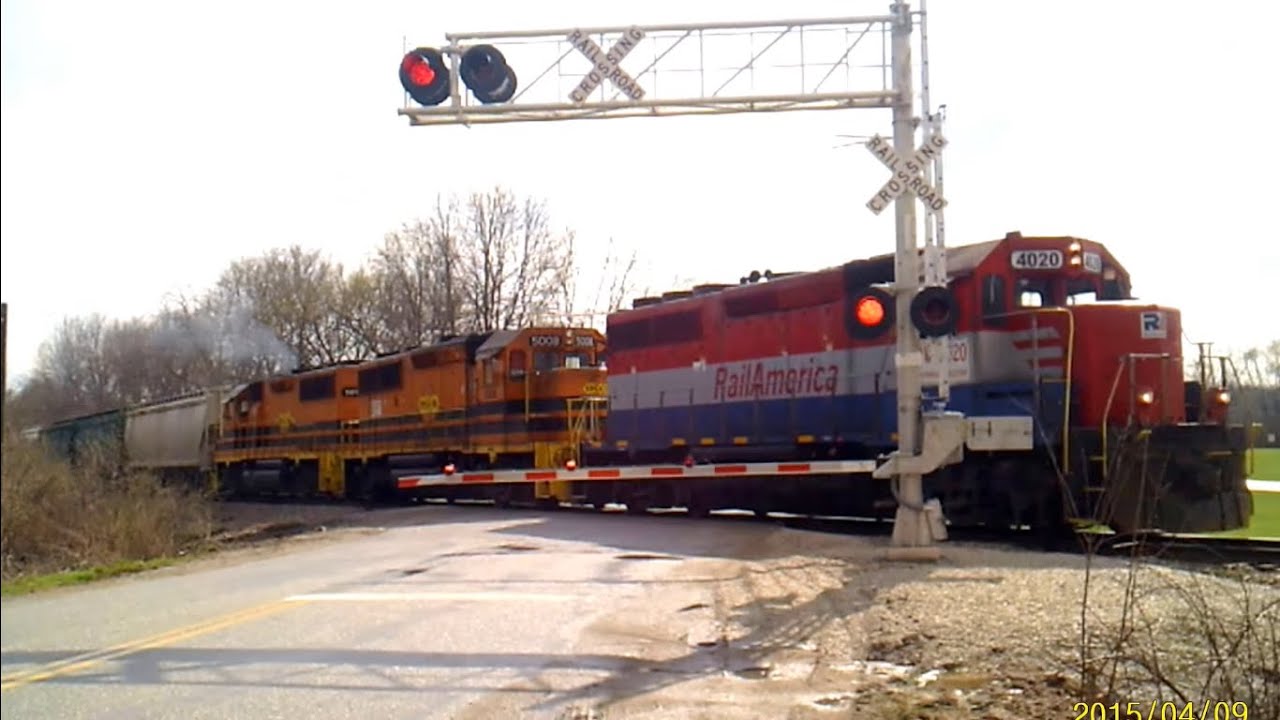 TPW 4020 (RailAmerica Livery), TPW 5008, and TPW 5010 at Swisher Road ...