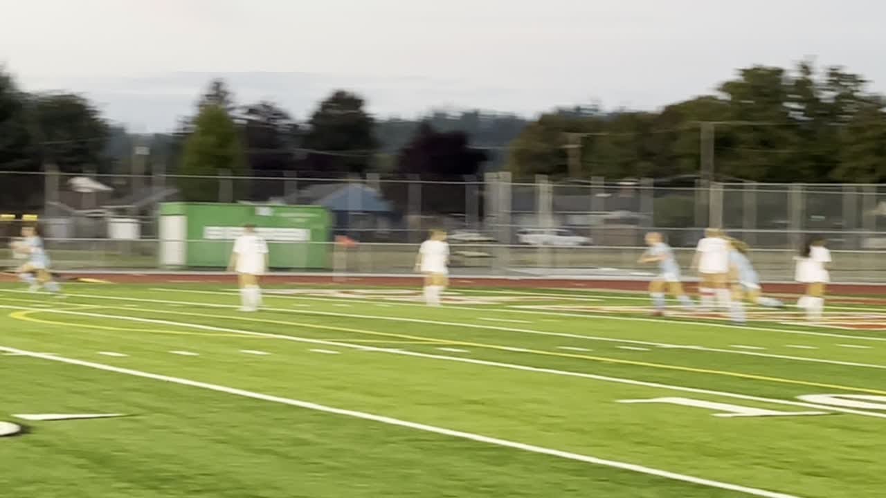 Mark Morris' Ashlyn Cole scores a goal on a free kick against Kelso ...