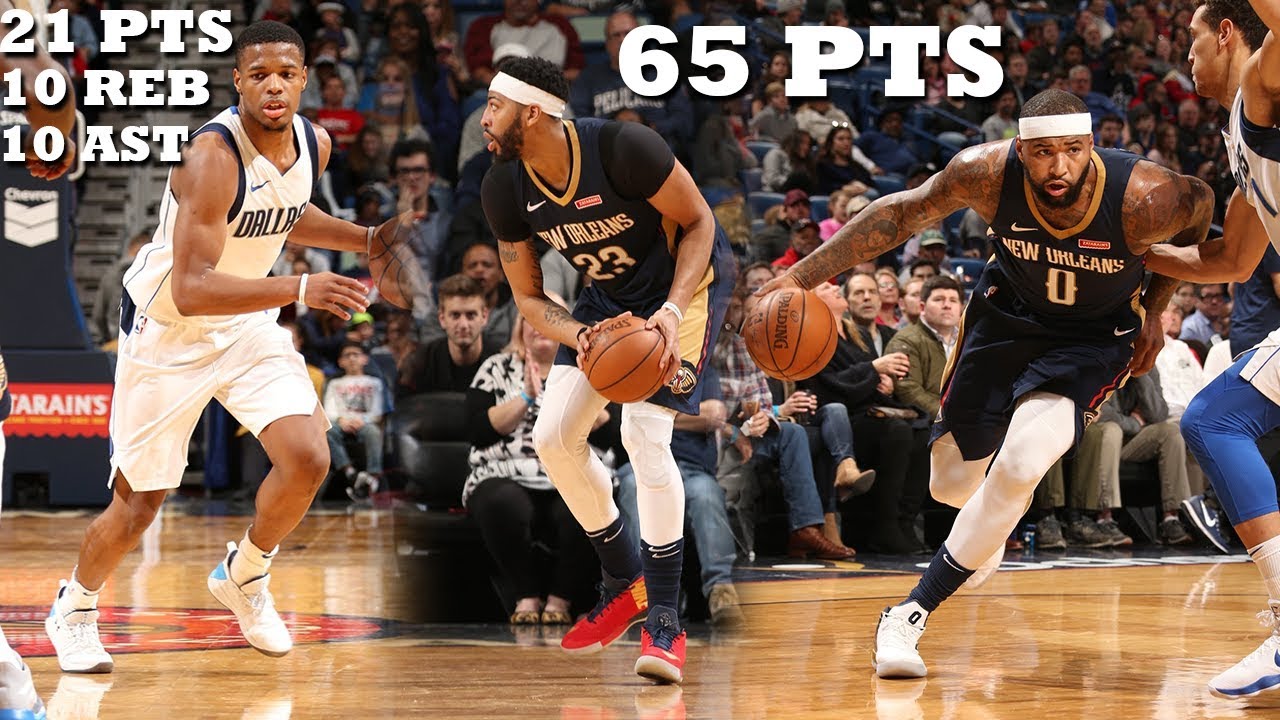 Dennis Smith Jr First Career TRIPLE DOUBLE!! Anthony Davis & DeMarcus ...