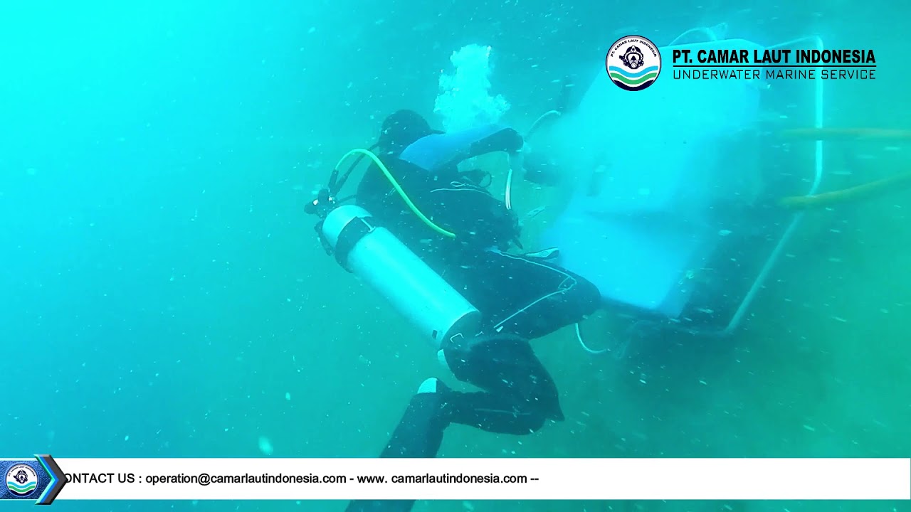 UNDERWATER HULL CLEANING WITH BRUSH KART TRIPLE HEAD PT Camar Laut ...