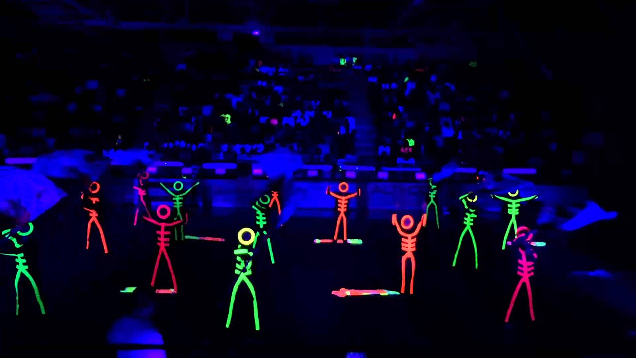 HPHS Color Guard 2015 Blue Out Pep Rally - YouTube