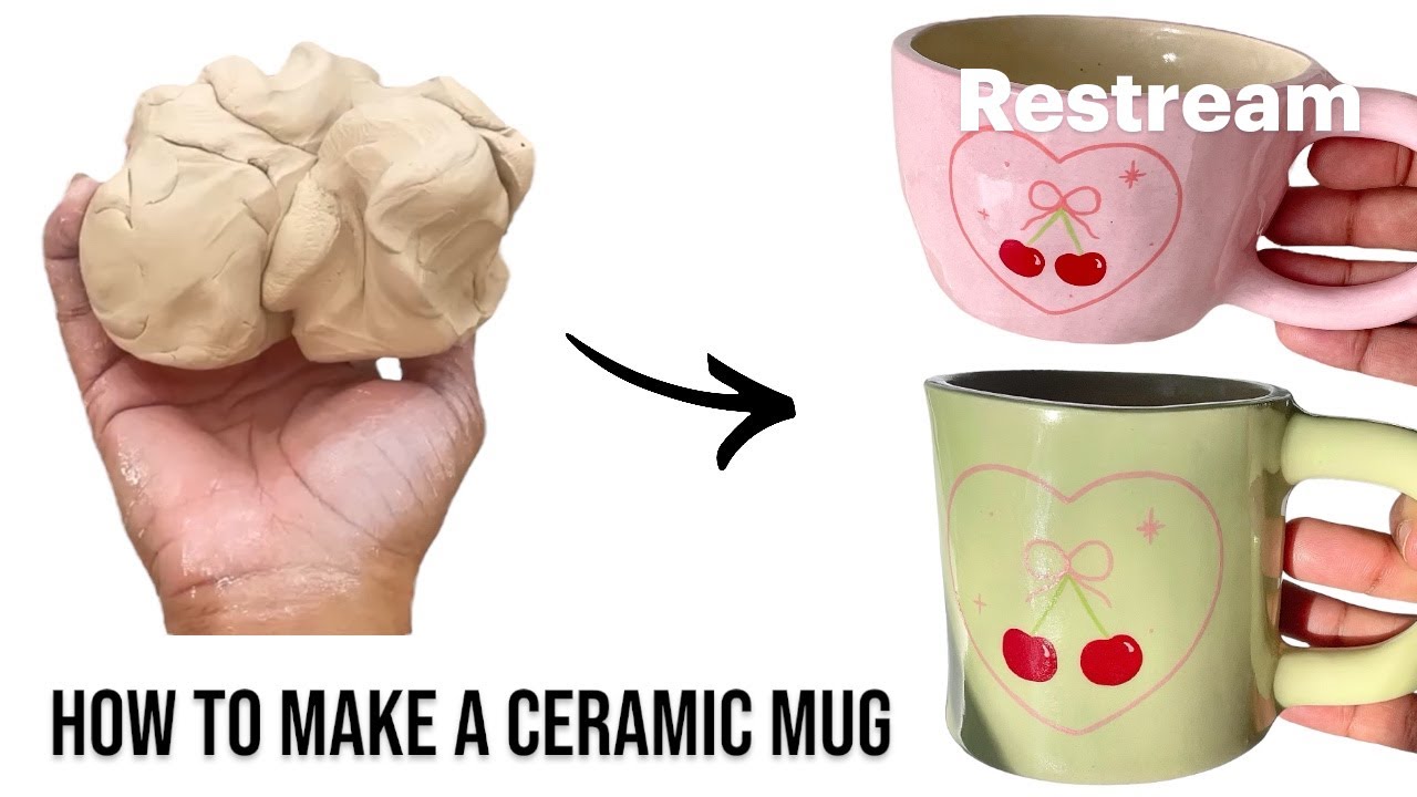 How to make a ceramic mug at home: 2 methods - YouTube