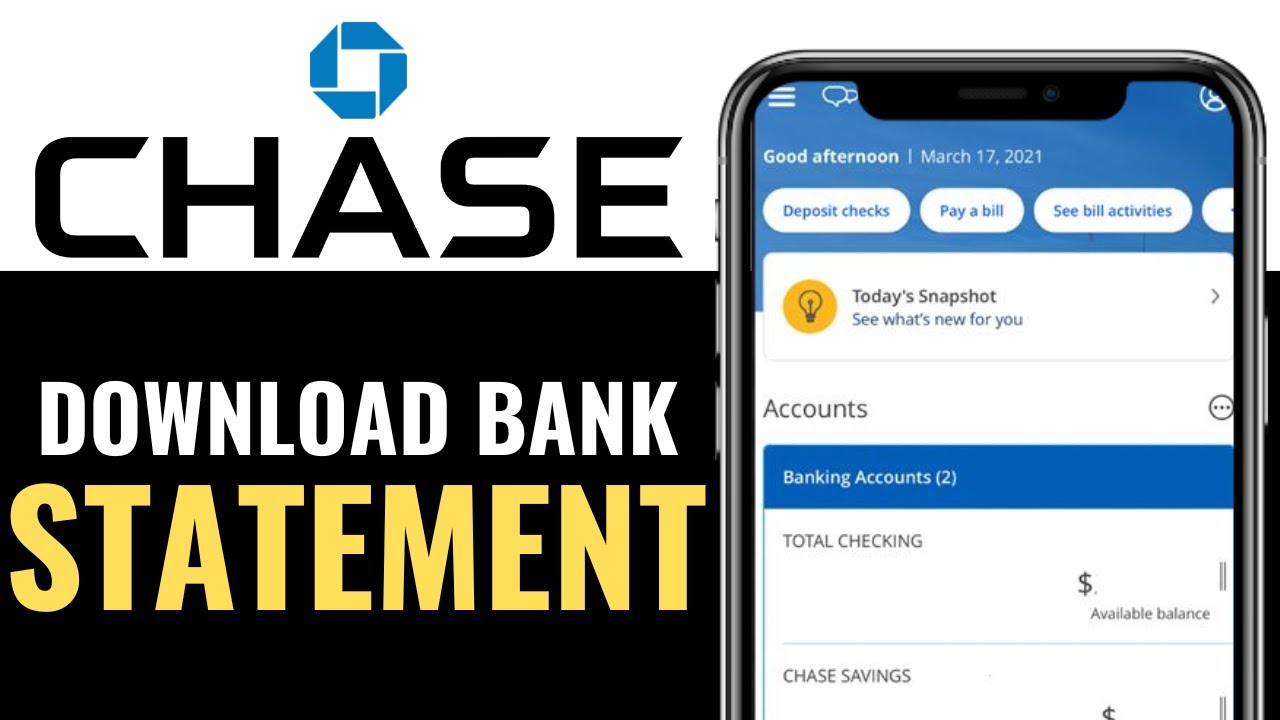 How to Download Bank Statement From Chase App 2025 | Download Chase ...