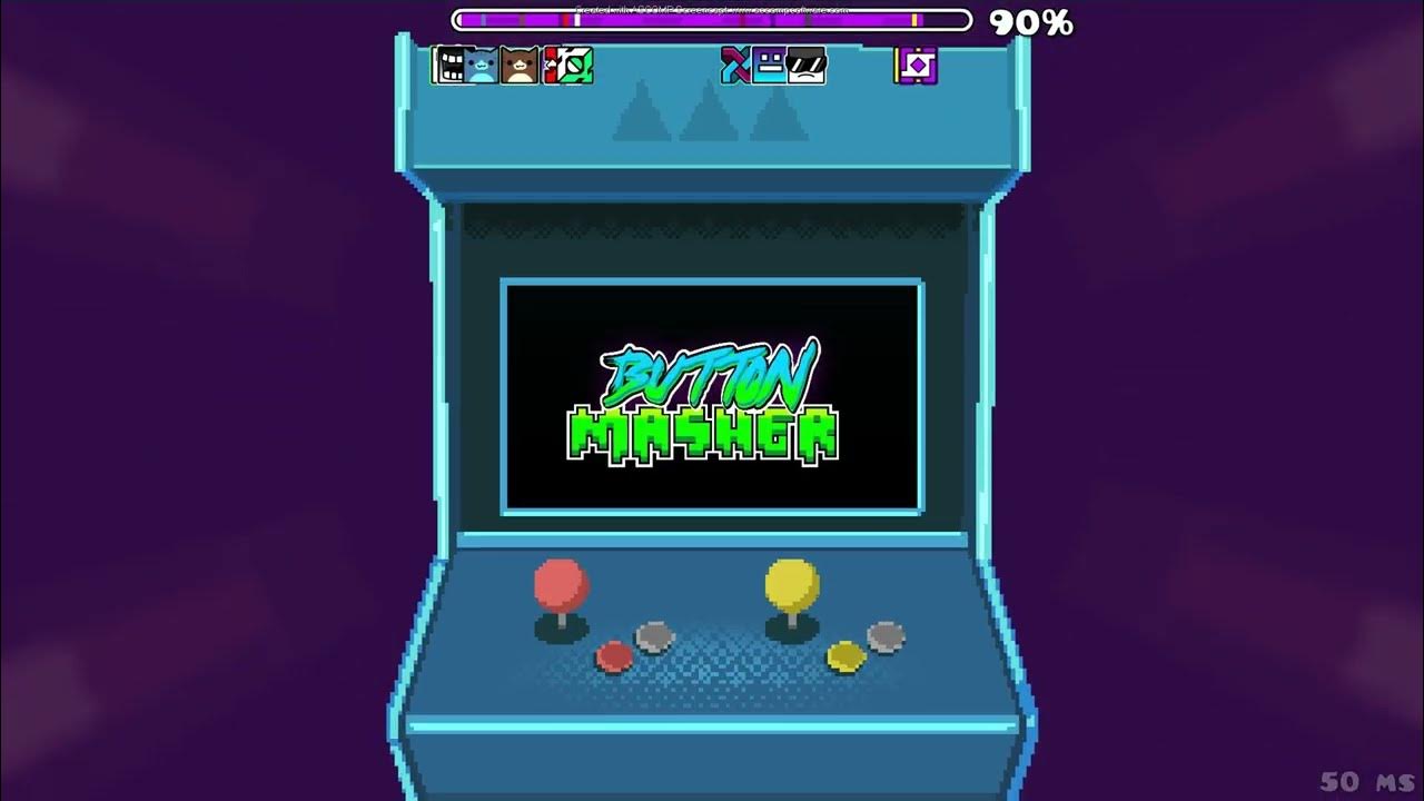 BUTTON MASHER 100% (Mythic Easy Demon) Geometry Dash 2.21 New Event Level - YouTube