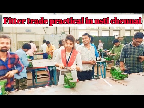 Fitter Trade practical in nsti Chennai // fitter department//session 20 ...