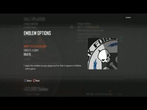 Call of Duty Black Ops 2 : Task Force 141 Emblem Tutorial - YouTube
