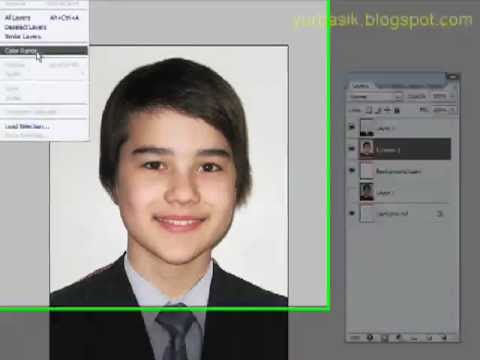 Ретушь фотографии 3x4 - YouTube
