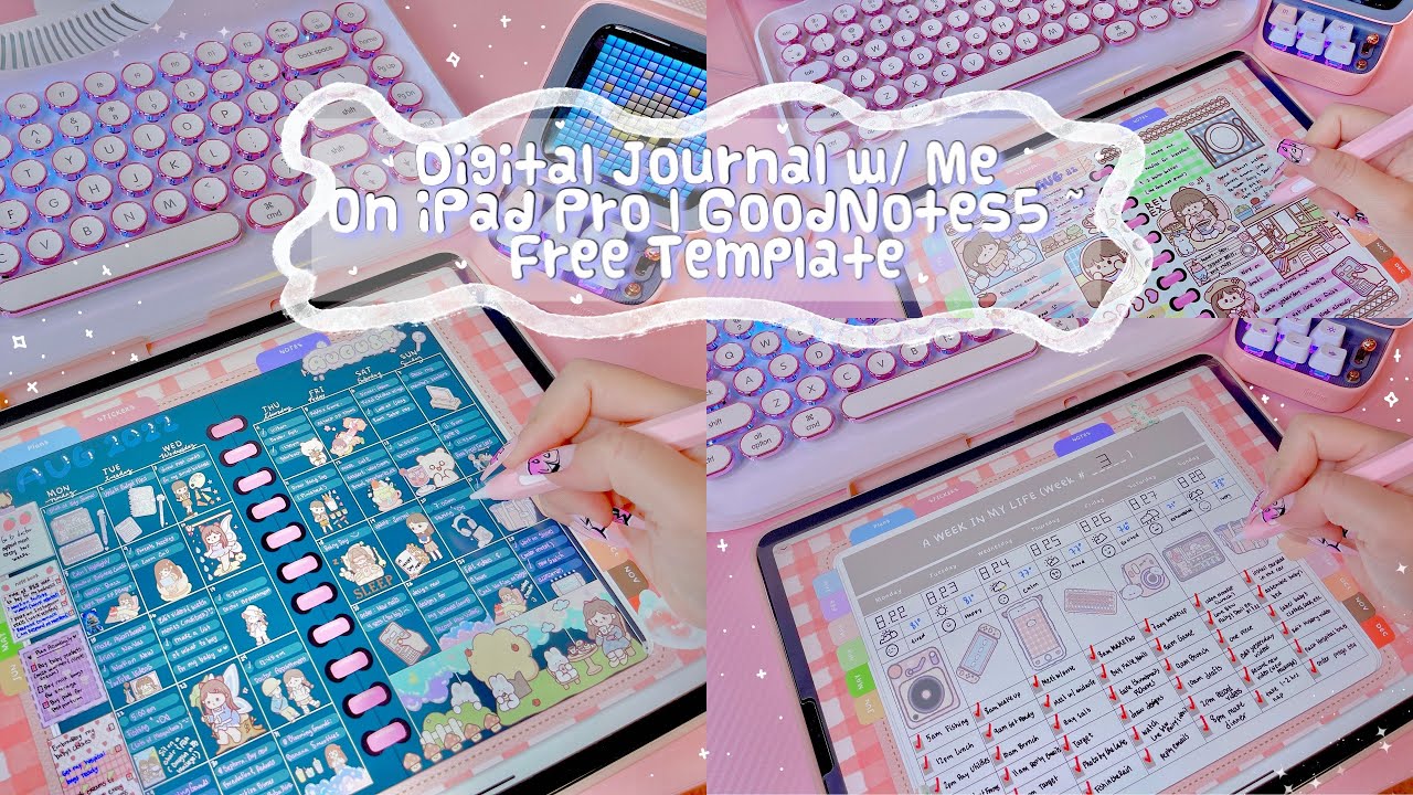 Digital Journal w/ Me on iPad Pro | End of the Month Journal- August ...