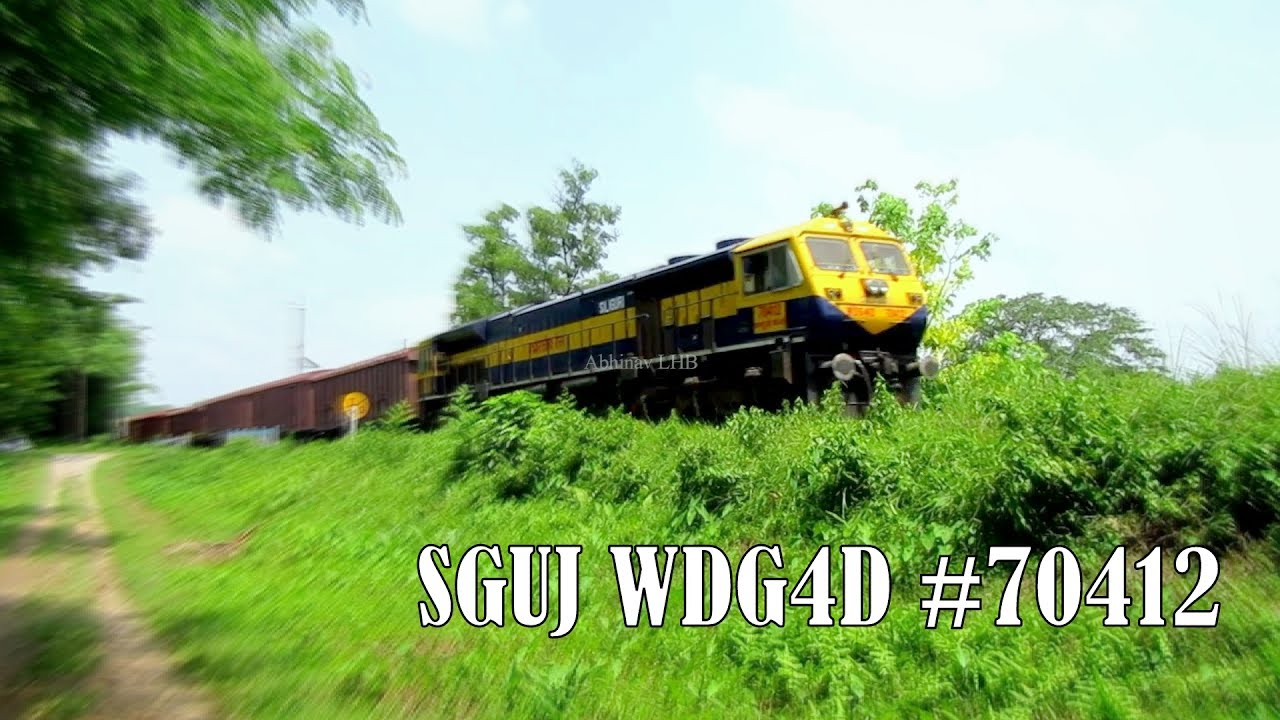 Beautiful dual-cab EMD Locomotive WDG4D hauling a train in the ...