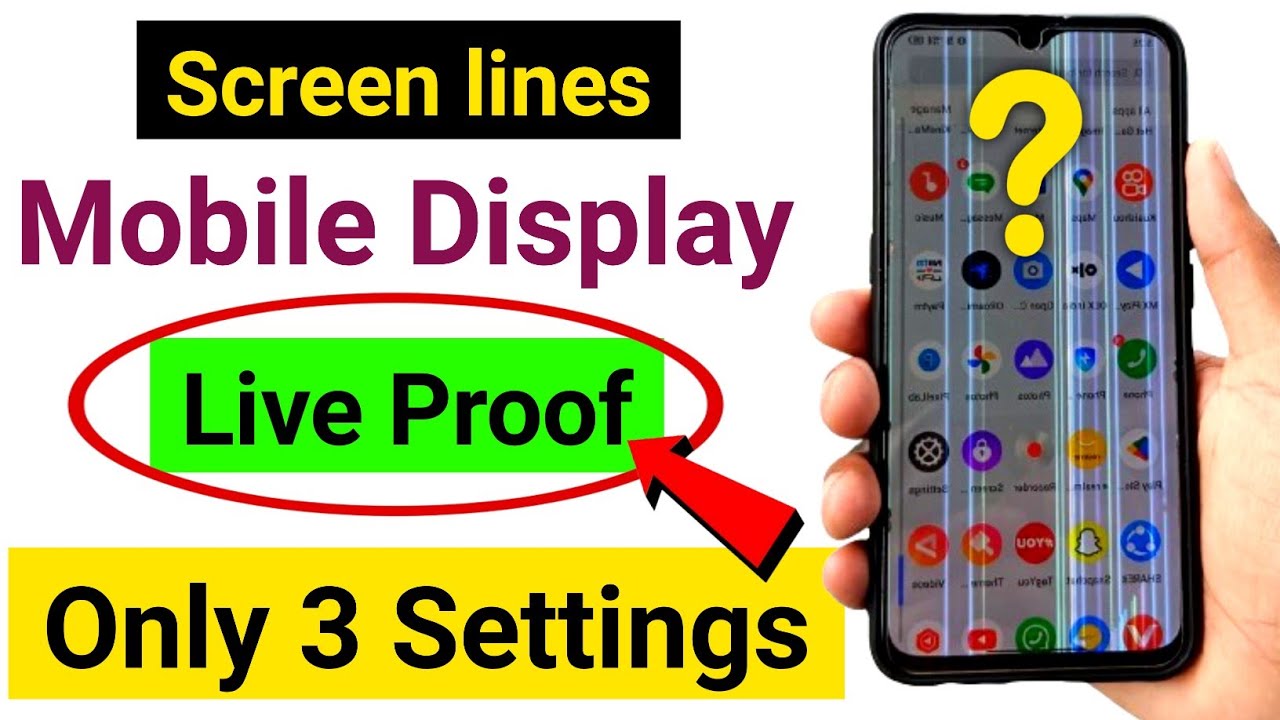 phone ki screen par line kaise hataye realme | mobile screen lining ...
