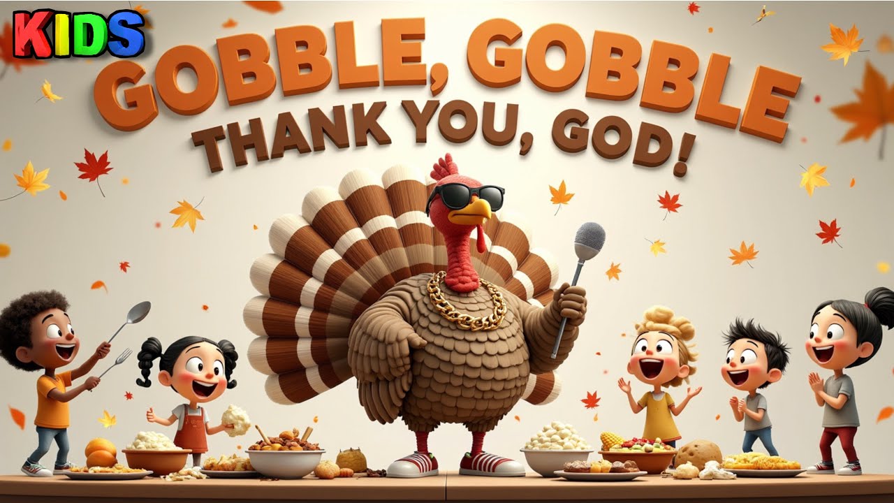 Gobble, Gobble Thank You, God! | Fun Thanksgiving Song for Kids - YouTube