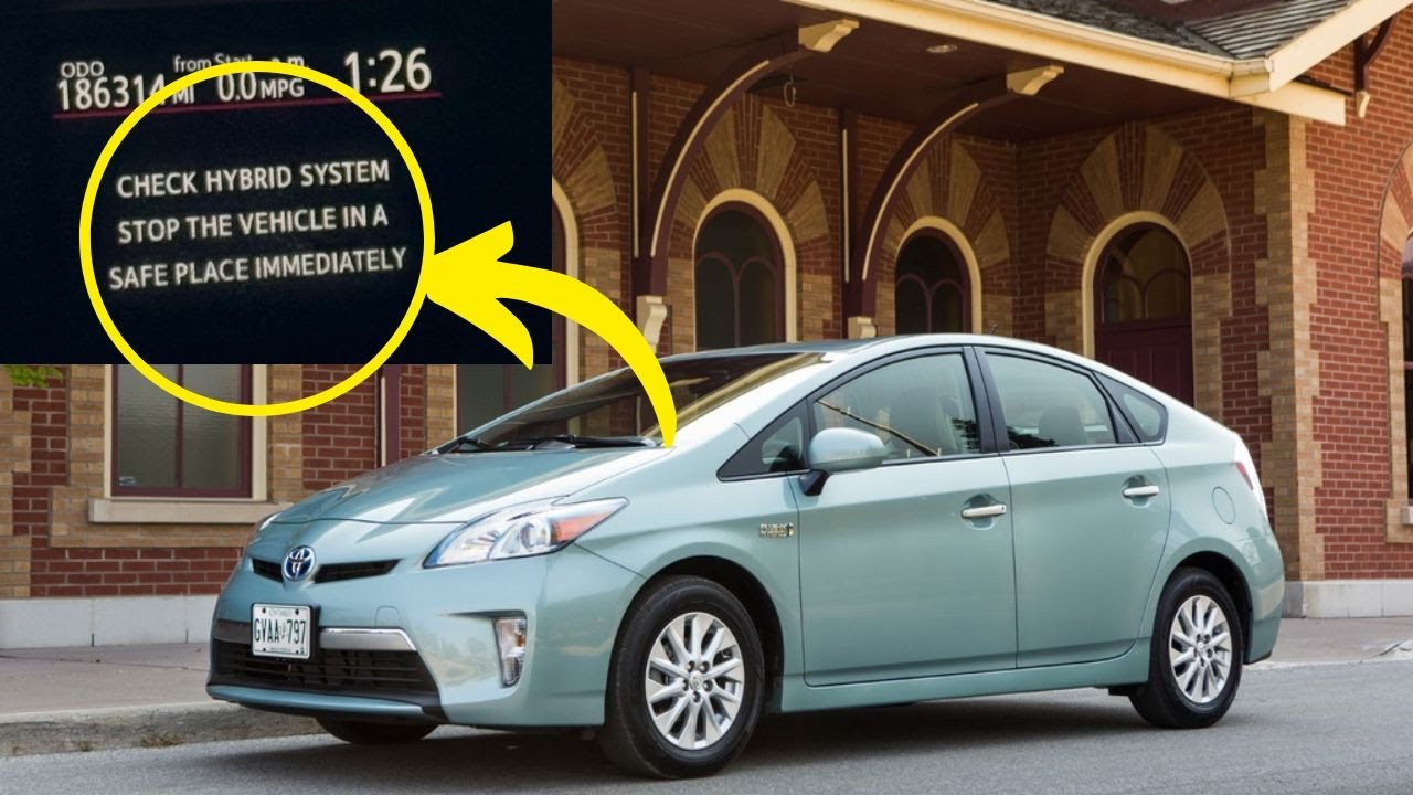 “Check hybrid system” warning in Toyota Prius - YouTube