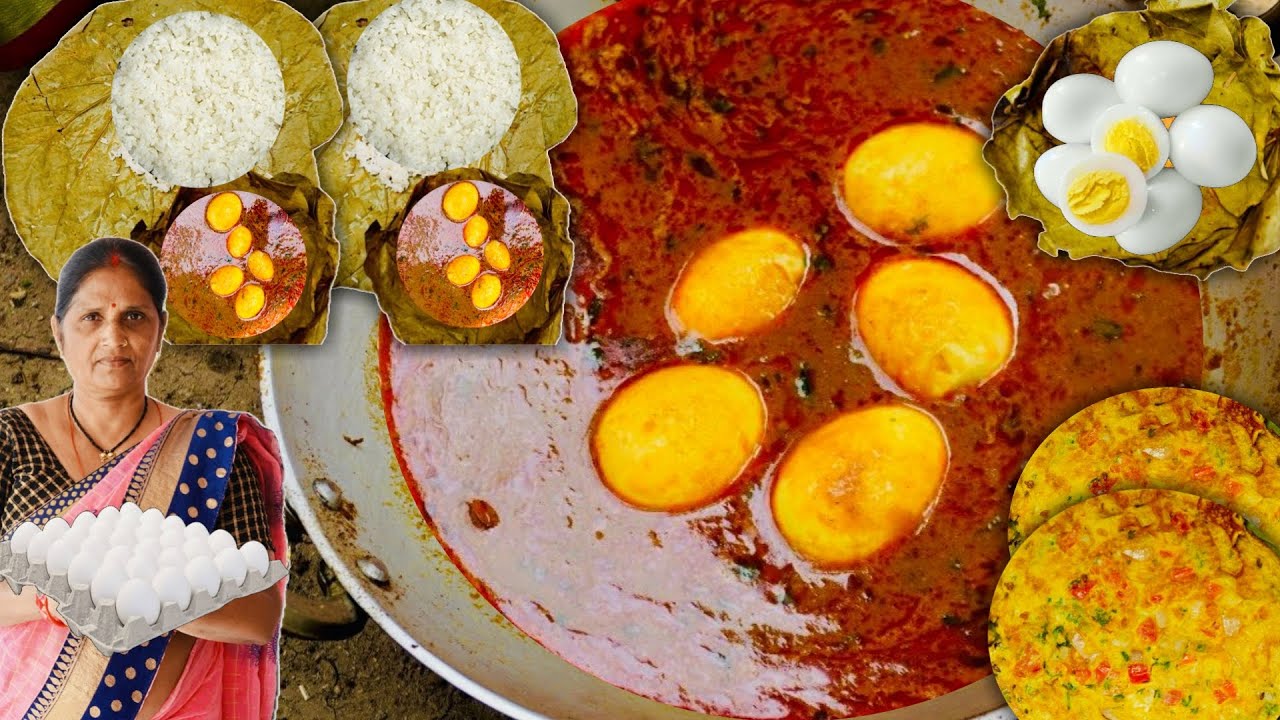 Traditional Village cooking | चूल्हे पर बनी अंडा करी| Village Food ...