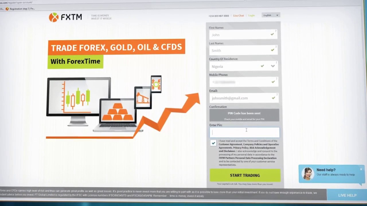 How to Open an Account with FXTM - YouTube