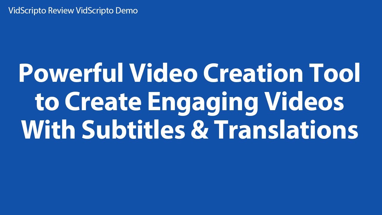 VidScripto Review VidScripto Demo The Ultimate Video Transcription Tool - YouTube