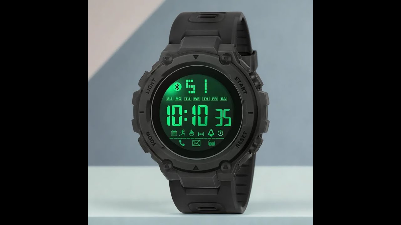 luxurit 3ATM Sports Watch for Men with Backlight Alarm Snooze Stopwatch ...