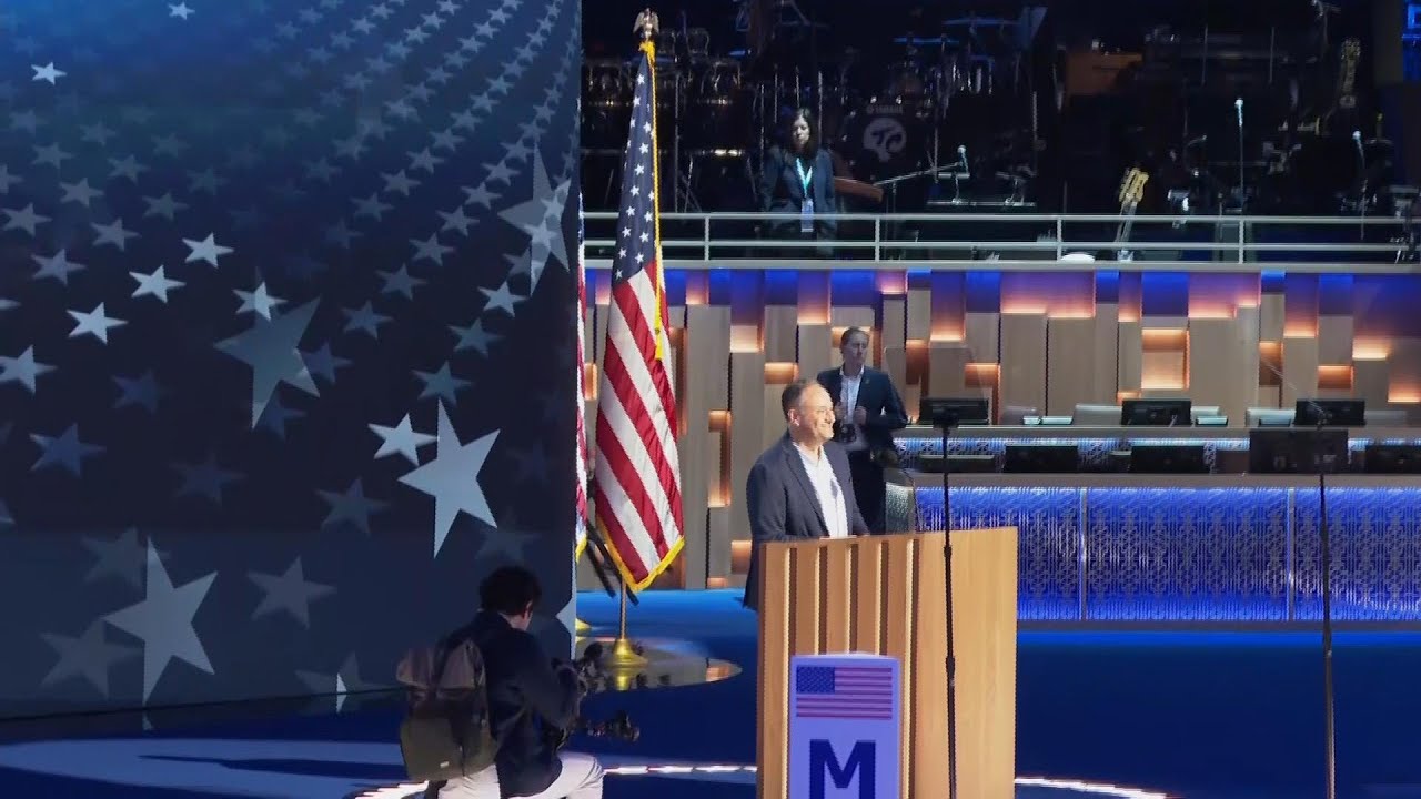 Second gentleman Doug Emhoff surveys Democratic party's convention ...