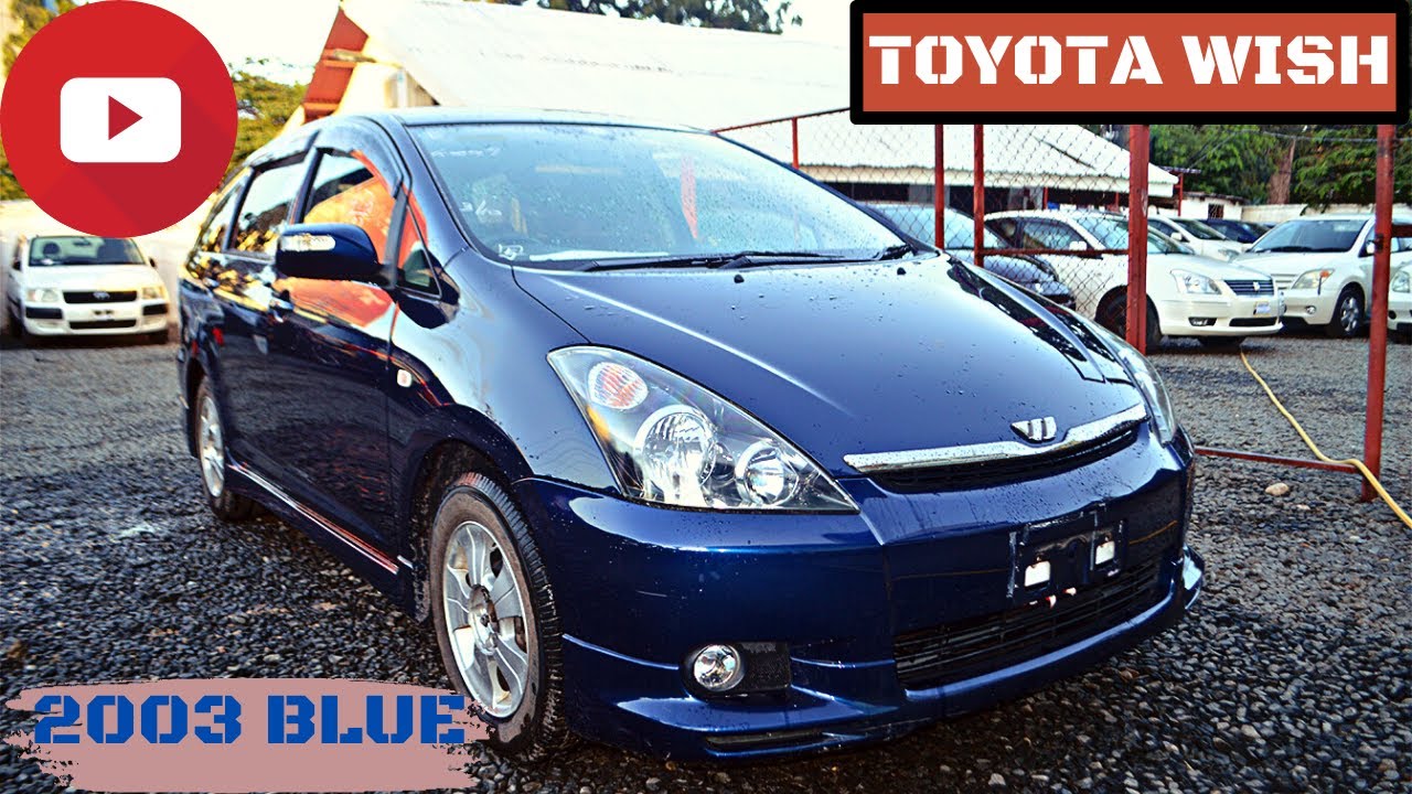 Toyota Wish 2003 model in blue color take a look - YouTube