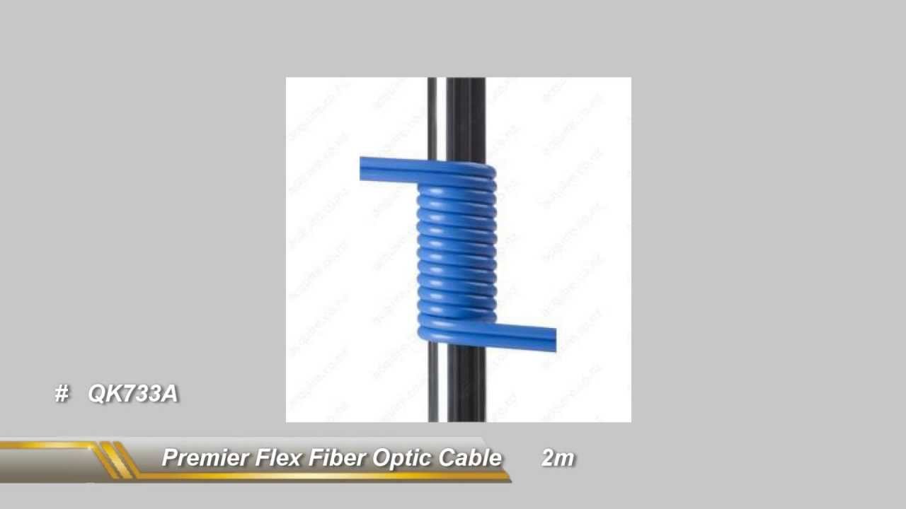 QK733A Premier Flex 2m Fiber Optic Cable - YouTube