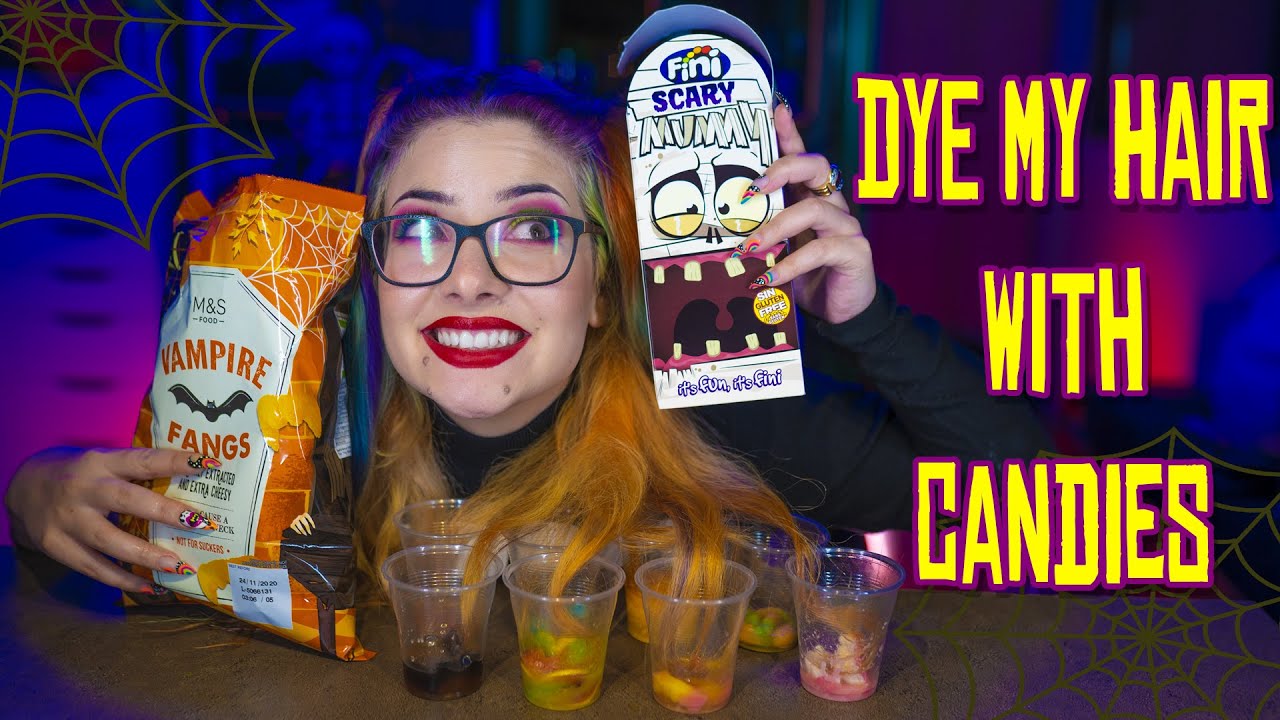 ΒΑΦΩ ΤΑ ΜΑΛΛΙΑ ΜΟΥ ΜΕ ΖΑΧΑΡΩΤΑ HALLOWEEN | Katerina Vlachou - YouTube
