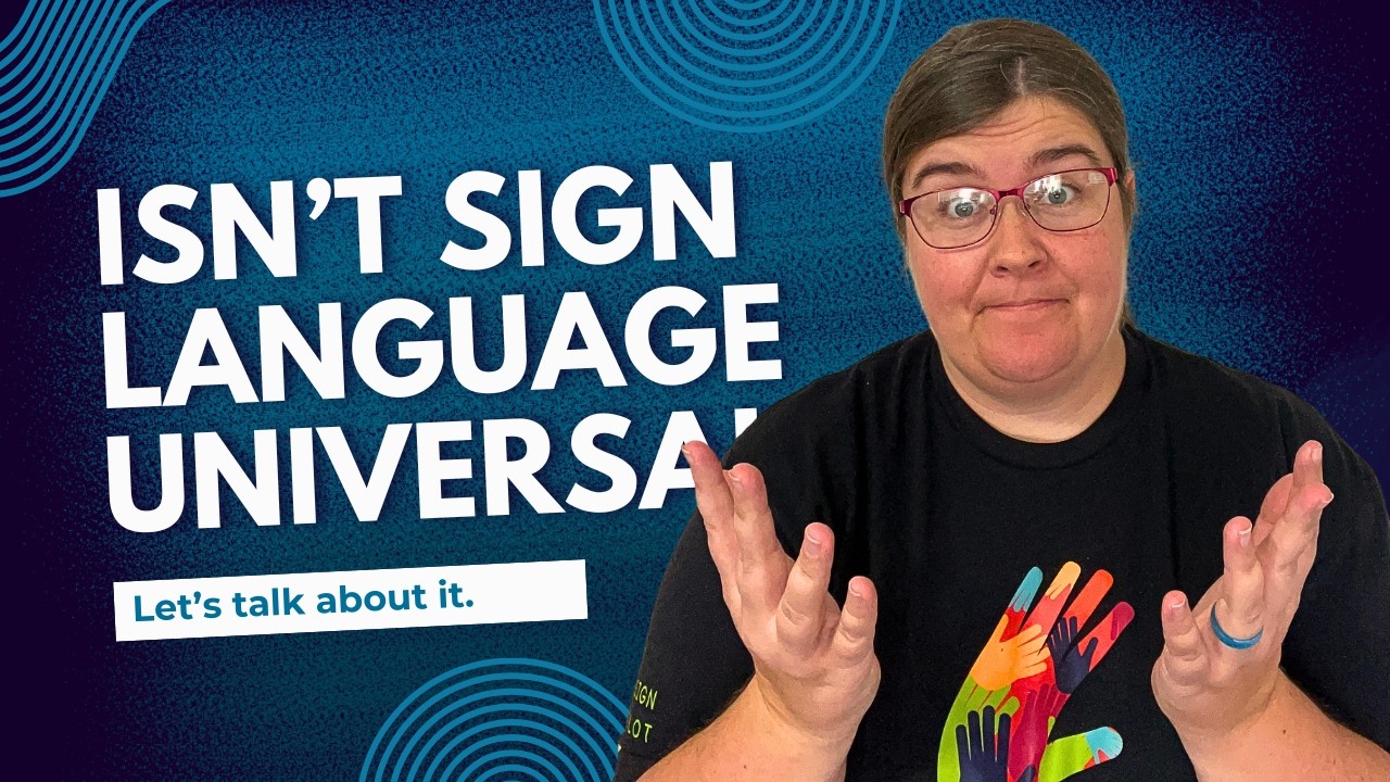 Why isn’t sign language the same everywhere? - YouTube
