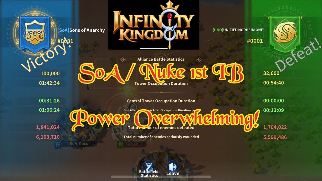 Infinity Kingdom: SoA/Nuke 1st illusion Battlefield together! - YouTube