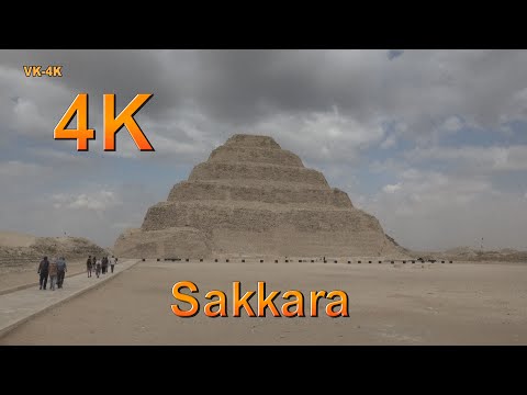 Totenstadt in Sakkara - Begräbnisstelle mit Pyramiden, Mastabas, Grabanlagen und Tempeln. Teil 6/17.