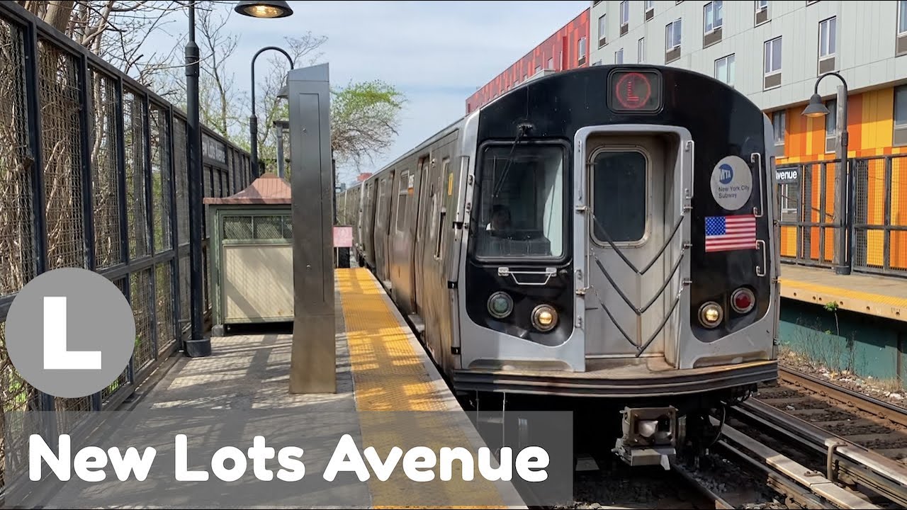 ᴴᴰr143/r160 L train action @ New Lots Avenue - YouTube