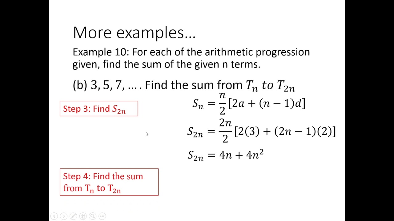Add Math Chapter 5: Progression (A.P. ) part 3 - YouTube