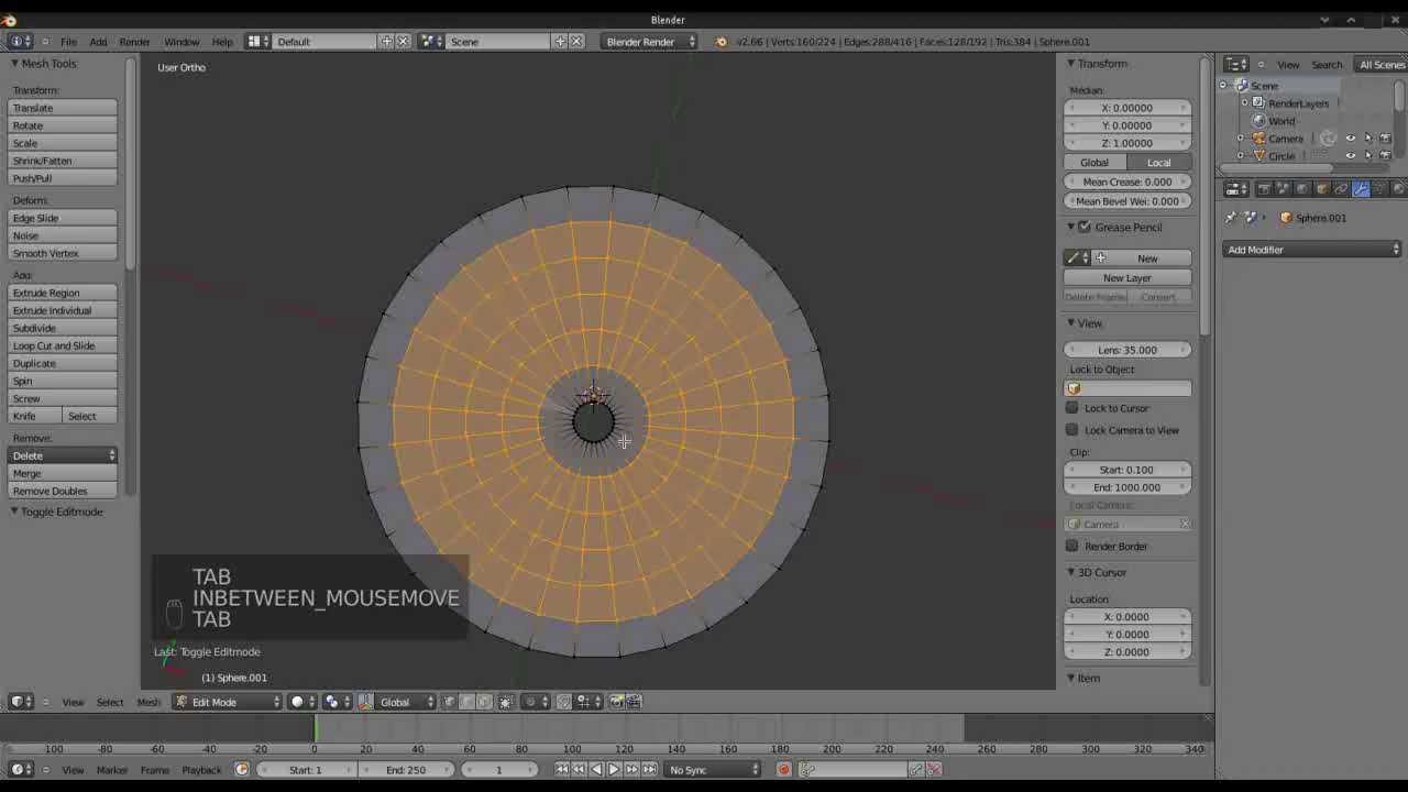 Blender 2 66 Make A Circular Disc With A Central Hole 7 Steps YouTube Blender 2 66 Make A Circular Disc With A Central Hole 7 Steps YouTube