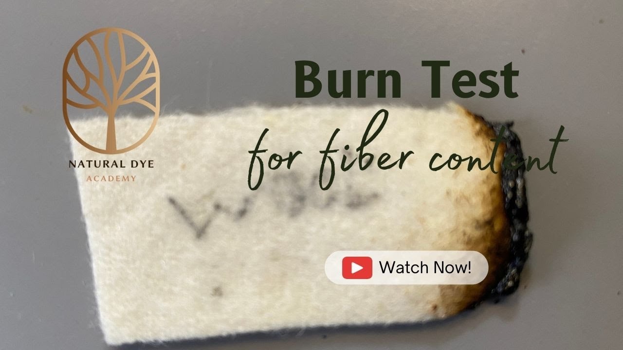 fabric burn test - YouTube