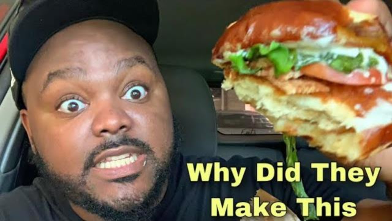 Eating A Vegan Chicken Sandwich For The First Time - YouTube