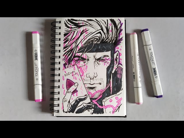 X Men Gambit Drawing