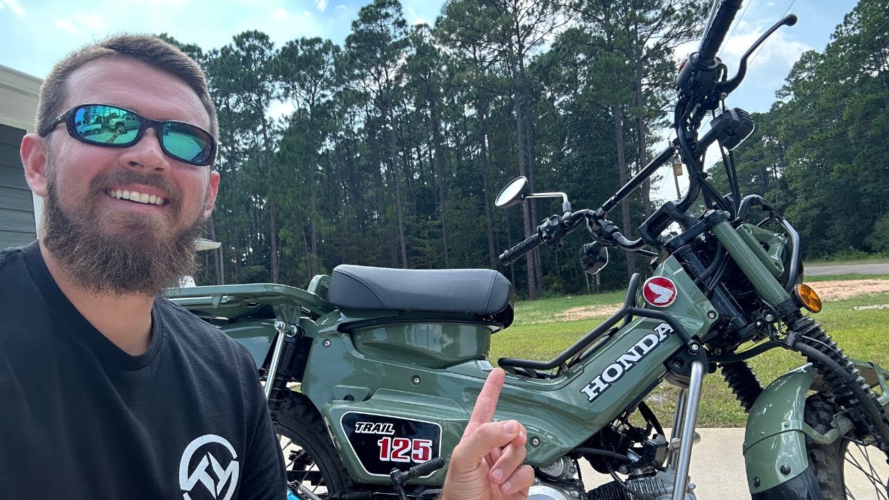 2023 Honda Trail 125 Center Rack Carrier Install! - YouTube